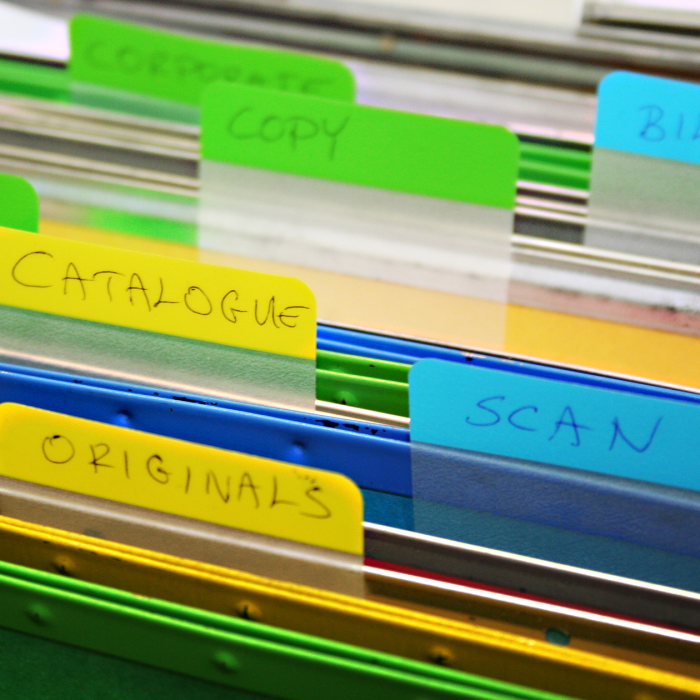 kores.com: Kores Filing Film Tabs on Ruler