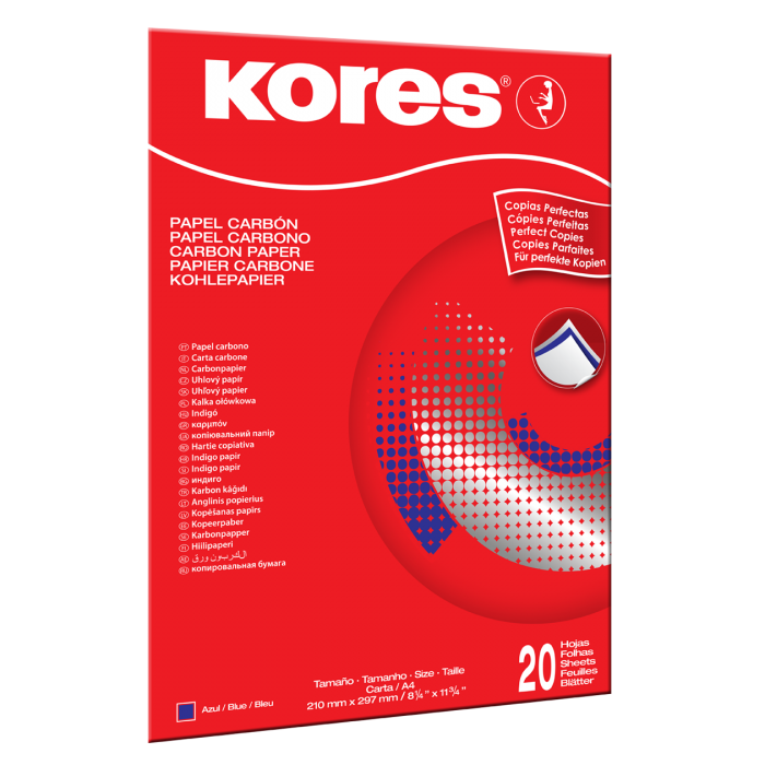 kores.com: Kores Carbon Paper Blue and Black