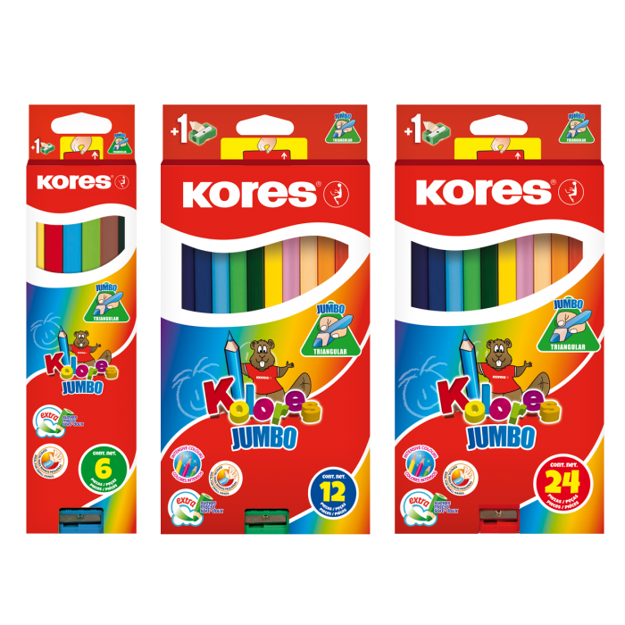 kores.com: Kolores Jumbo Coloured Pencils