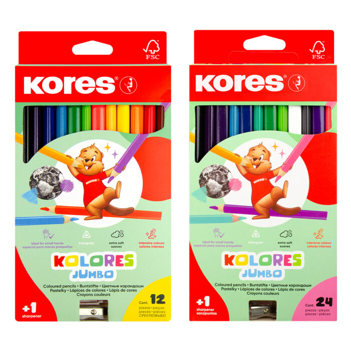 kores.com: Kolores Jumbo Coloured Pencils